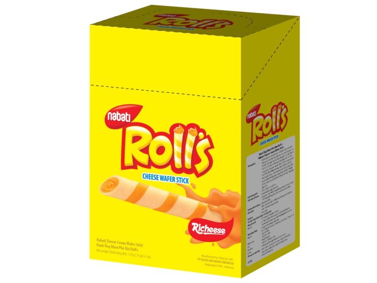 Bánh quế nhân phô mai Nabati Roll's Cheese Wafer Stick 120g - TuoiMart.vn